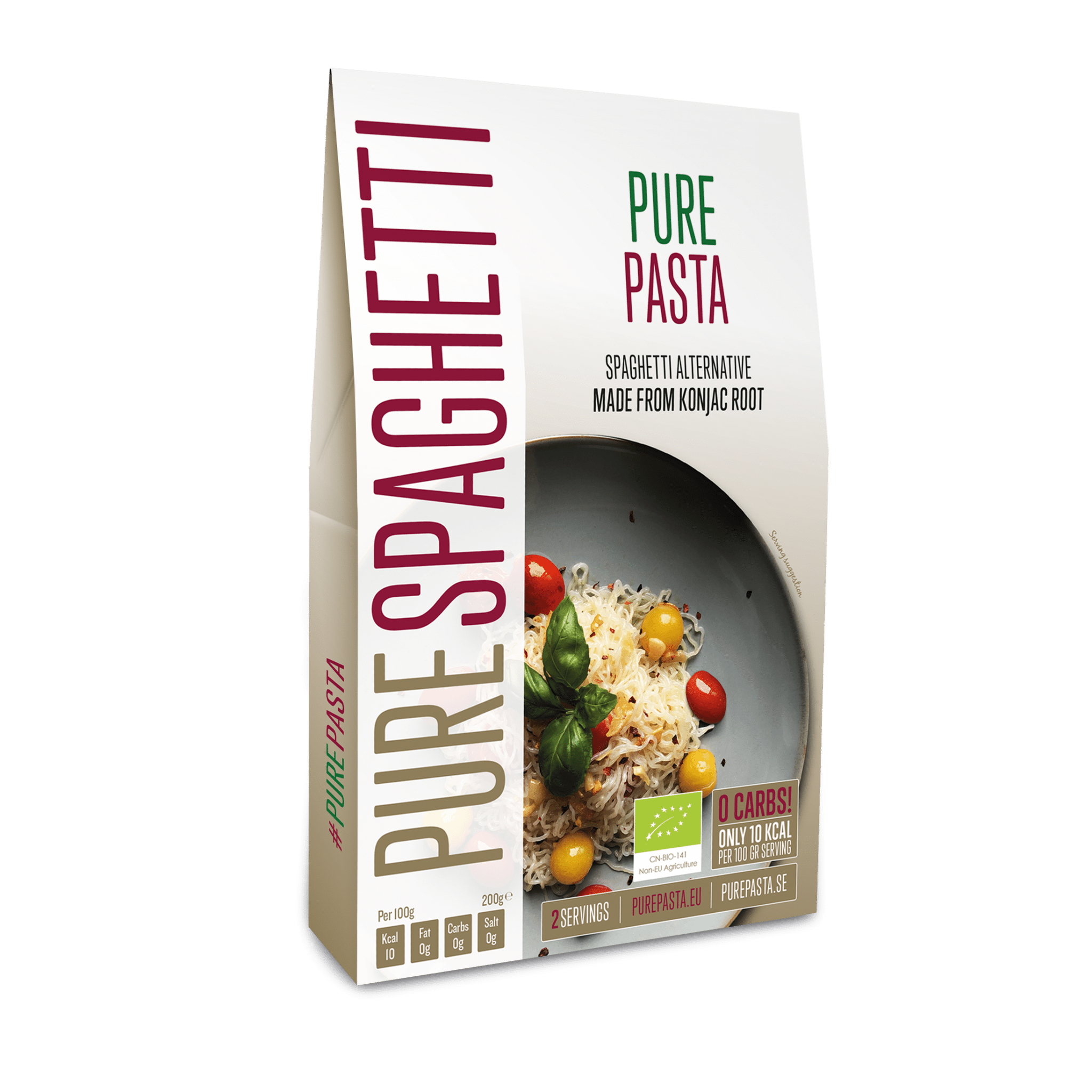 PurePasta.eu - Low calori Pasta without carbs or gluten - Pure Pasta